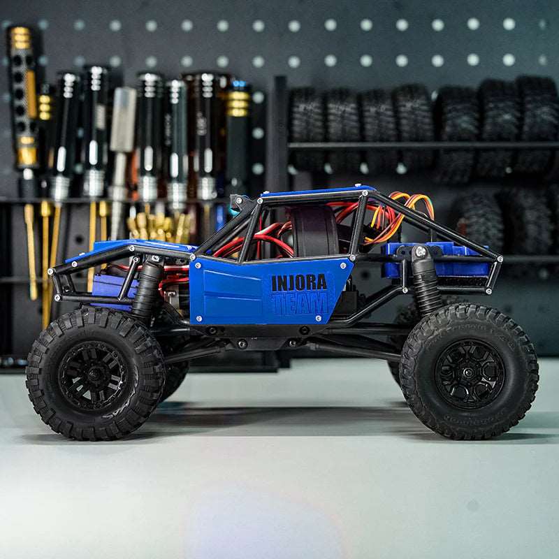 INJORA Rock Tarantula Nylon Buggy Body Chassis Kit for 1/18 TRX4M (Blu ...