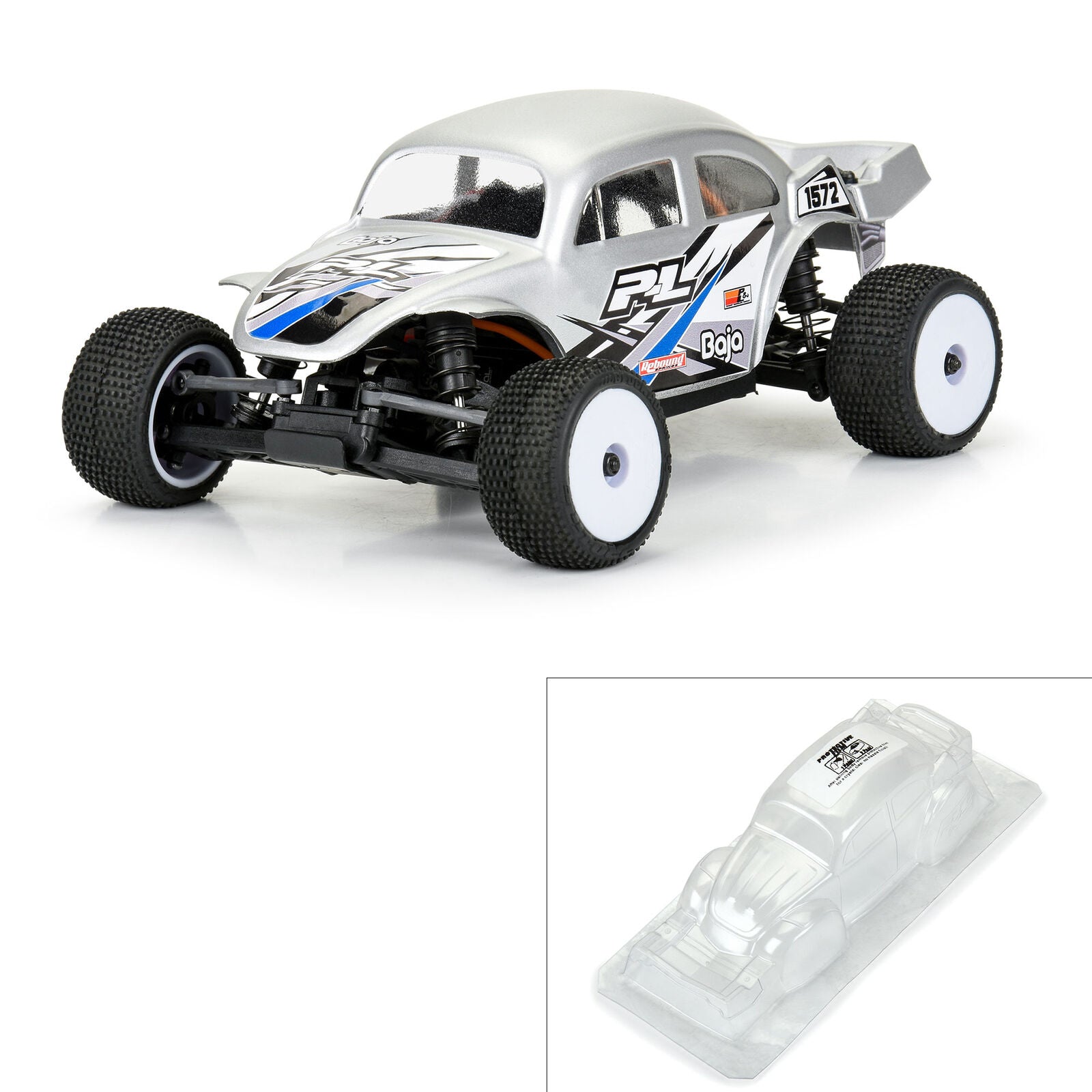 Pro-Line 1/28 VW Baja Bug Clear Body: Micro-T – Iron City RC Hobbies