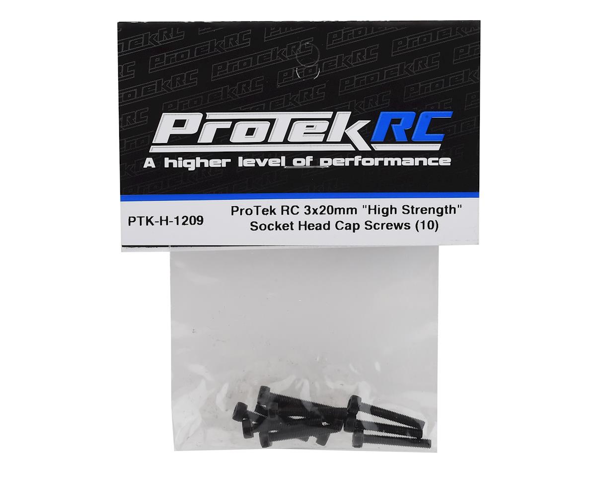 ProTek RC 3x20mm "High Strength" Socket Head Cap Screws (10) * Iron City RC Hobbies