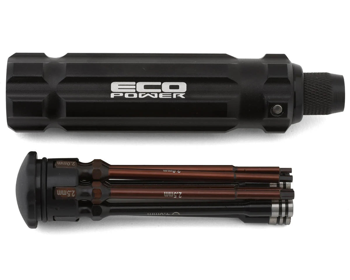 EcoPower 8-Piece Metric & SAE 1/4" Drive Hex & Nut Driver Tool Set w/C ...