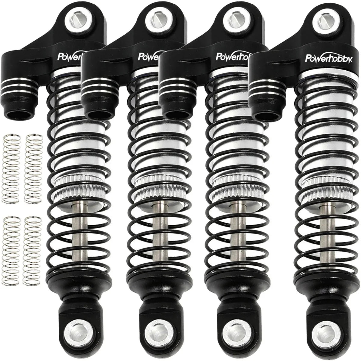 Powerhobby Aluminum 51mm Long Travel Shocks for Traxxas TRX-4M – Iron ...